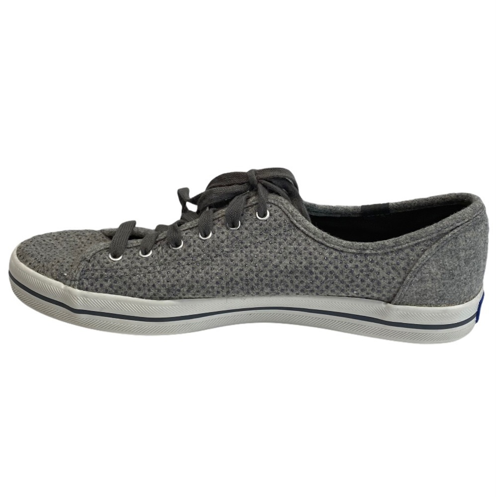 Keds Grey Glitter Kickstart Wool Sneaker Shoes 10 - Gem